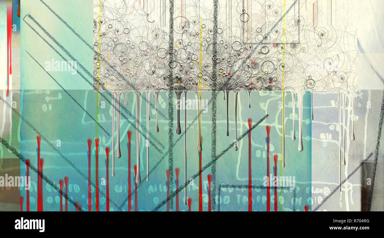 Mechanical abstract painting hi-res stock photography and images - Alamy