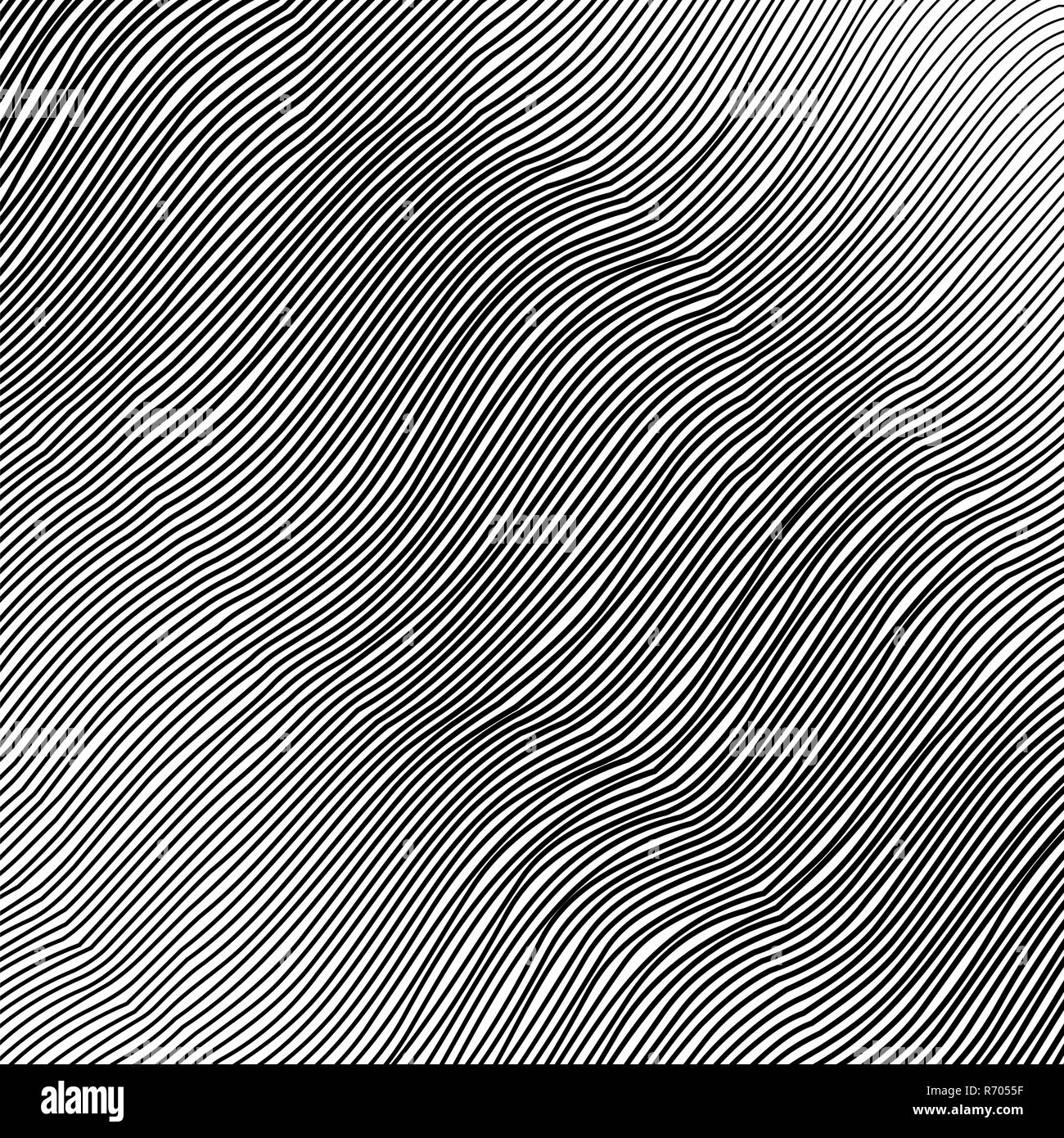 Wave Stripe Background. Line Textured Pattern Stock Photo - Alamy