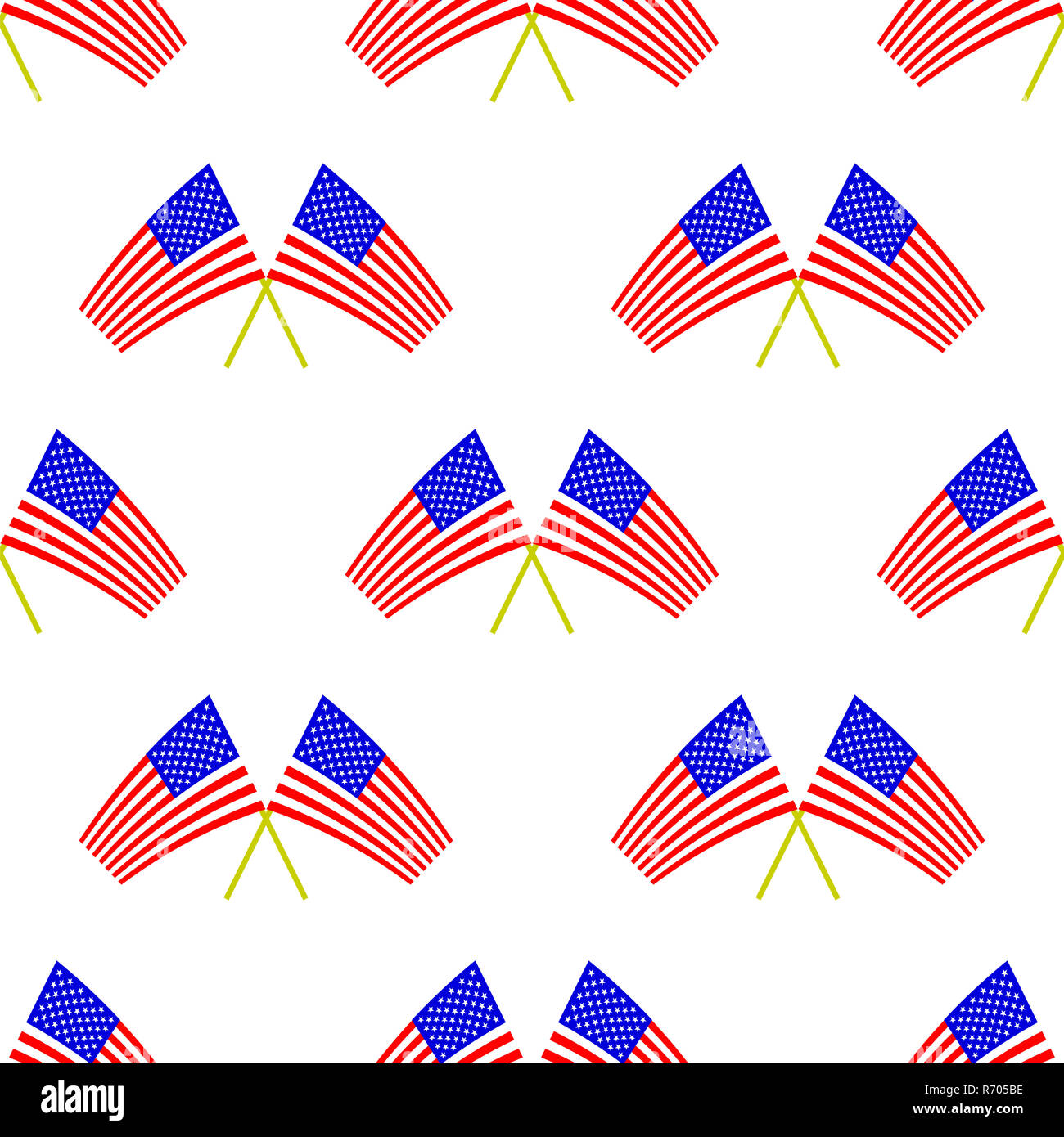 American Flag Seamless Pattern Stock Photo - Alamy