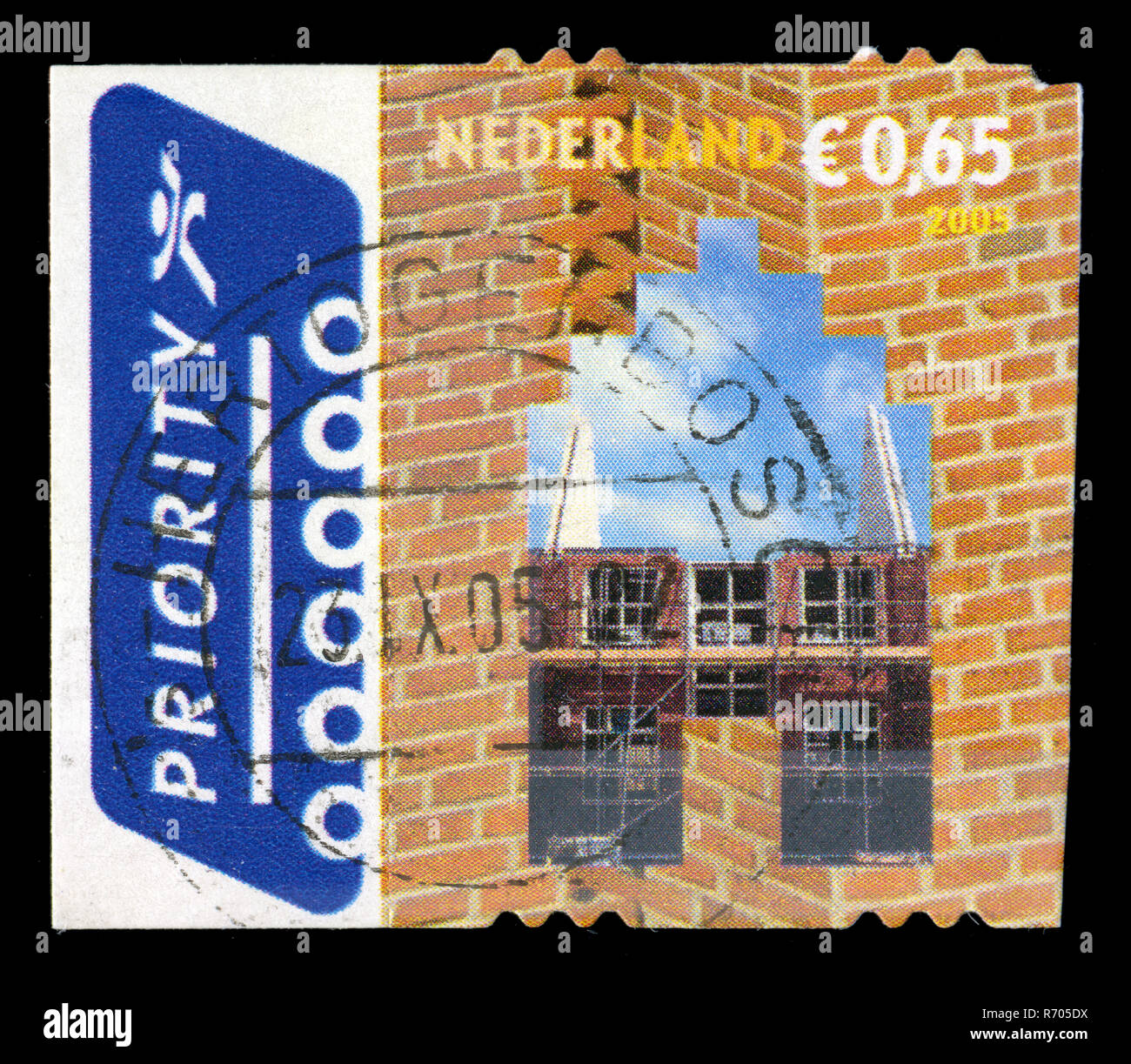 Postage stamp holland dutch priority mail philately hi-res stock ...