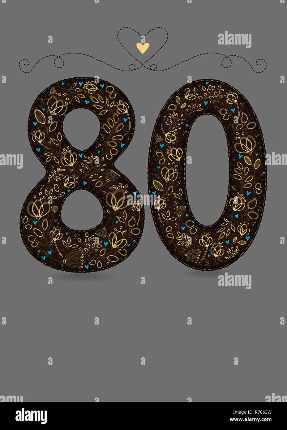 Number 80 flowers hi-res stock photography and images - Alamy