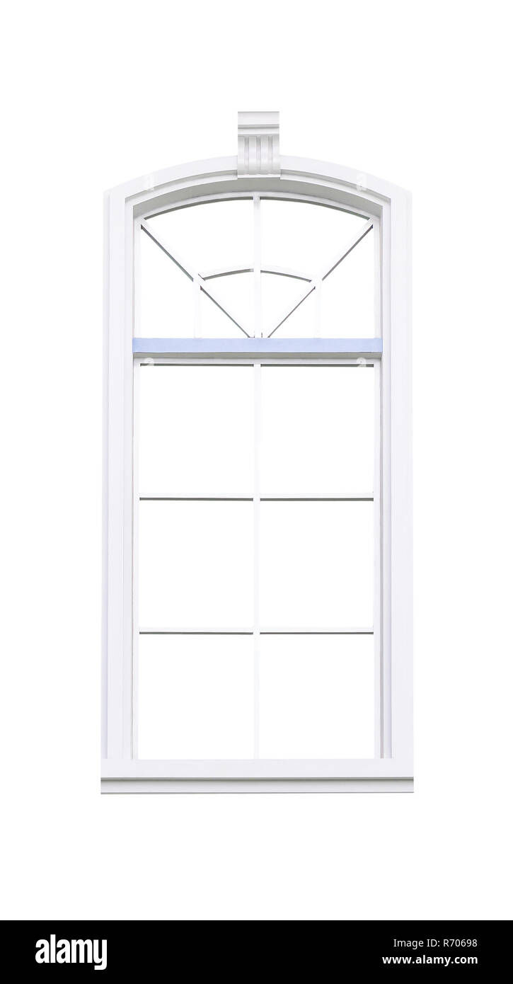 Classical window frame isolated Stock Photo - Alamy
