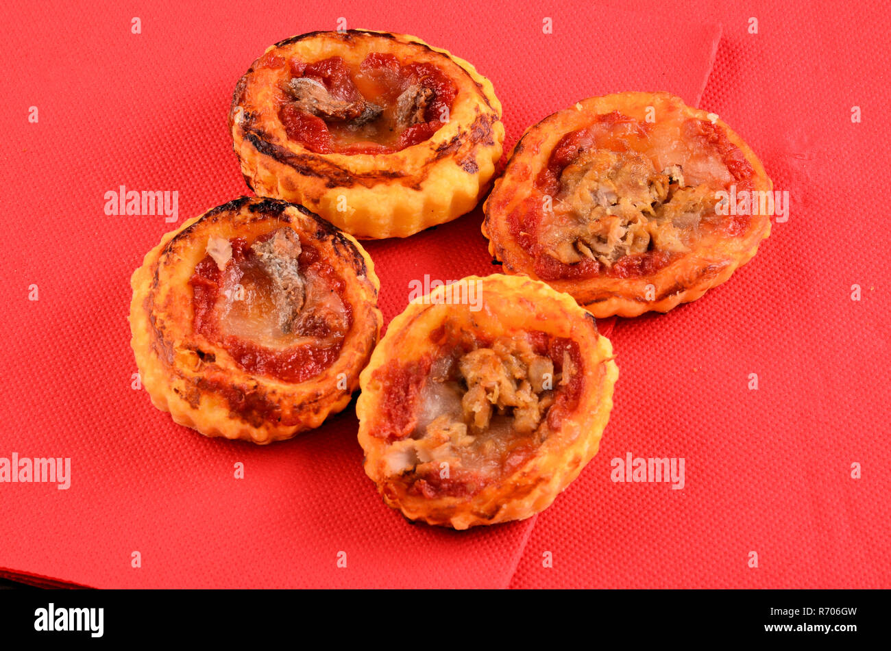 pizza - finger food in restaurant Stock Photo - Alamy