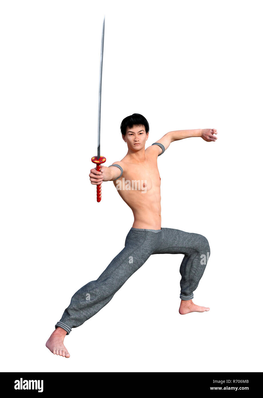 Monk training Cut Out Stock Images & Pictures - Alamy