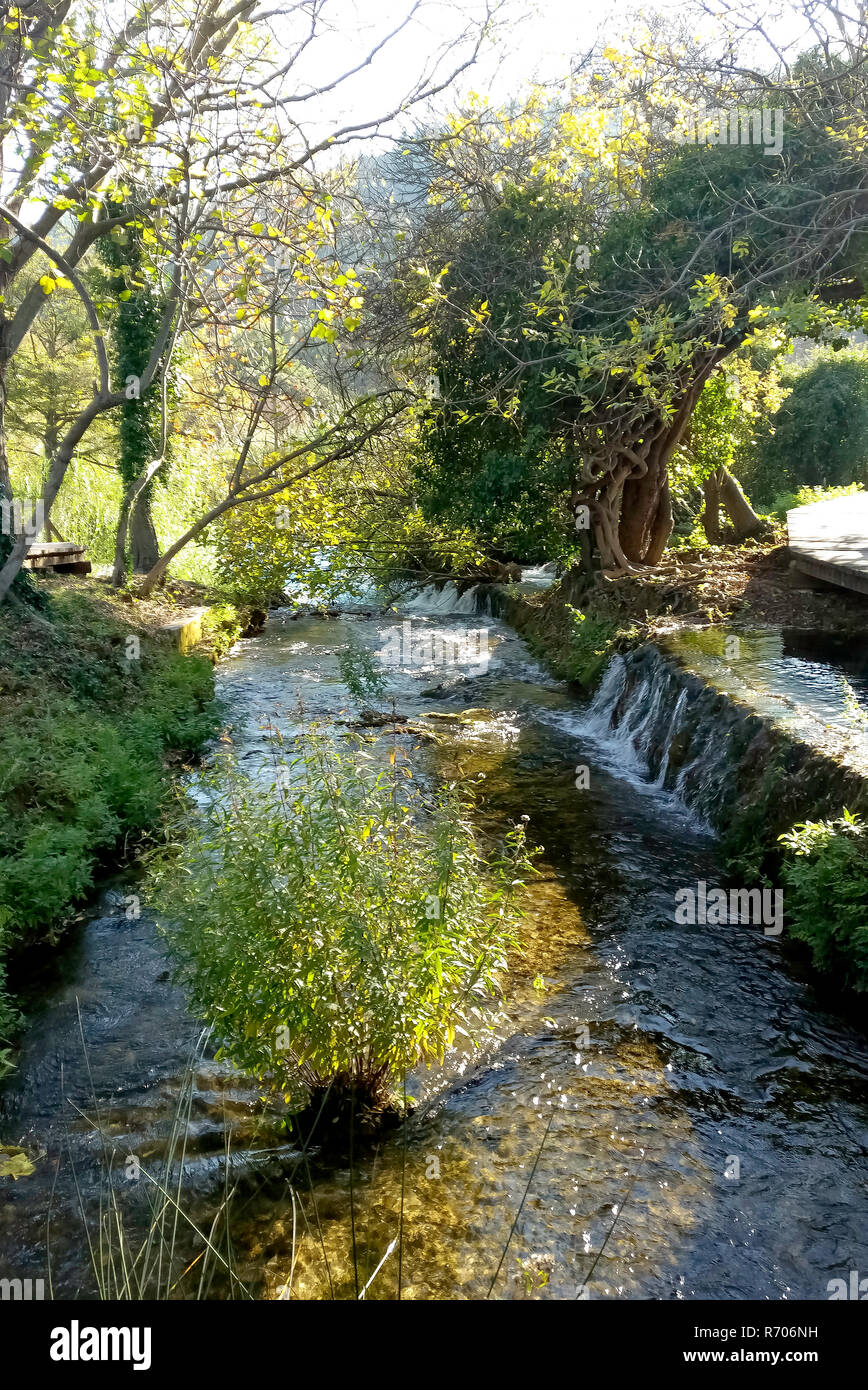 Croatian nature - forest, lakes, waterfalls in Krka National Park Stock ...