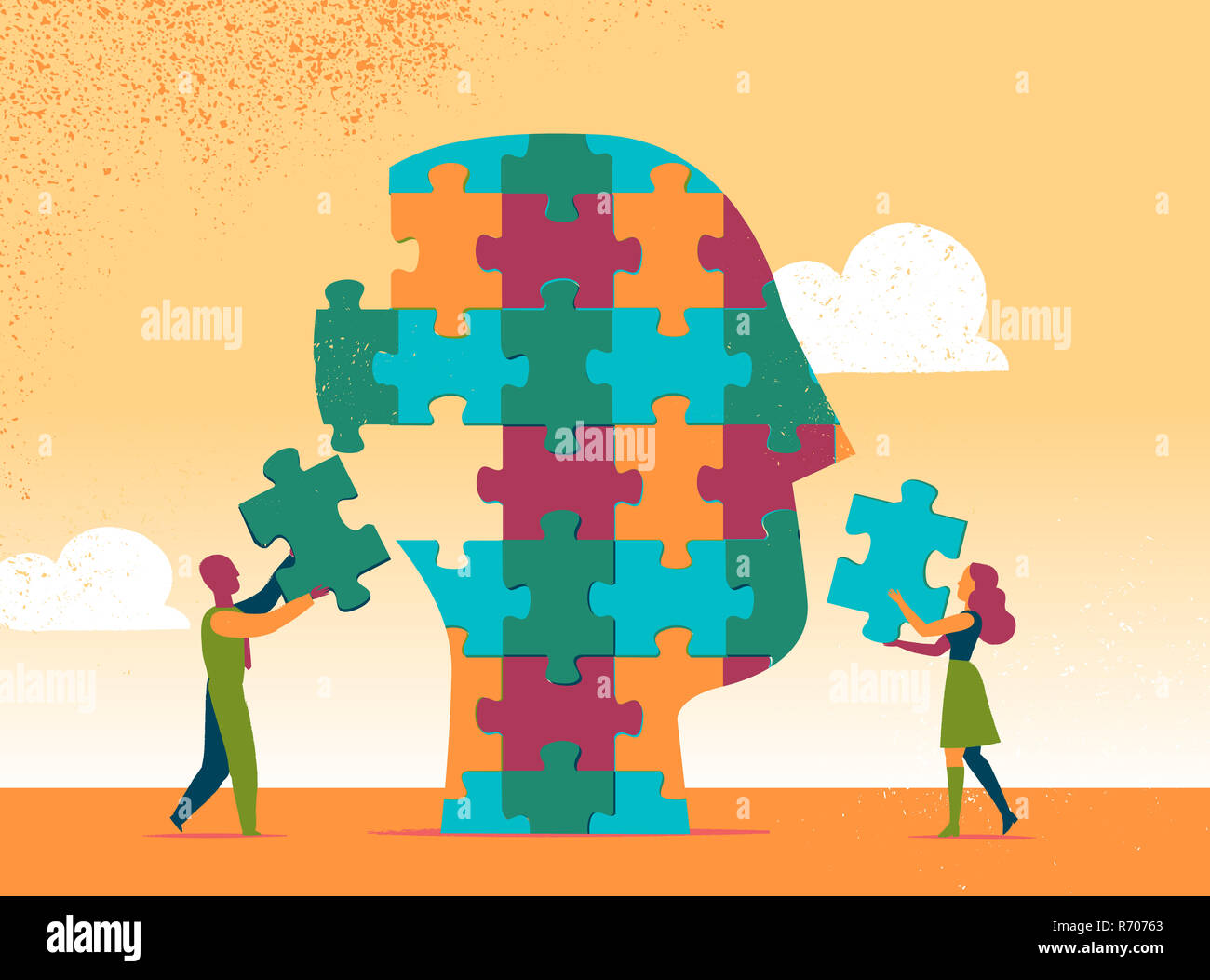 Colleagues works on a great idea for the future Stock Photo - Alamy