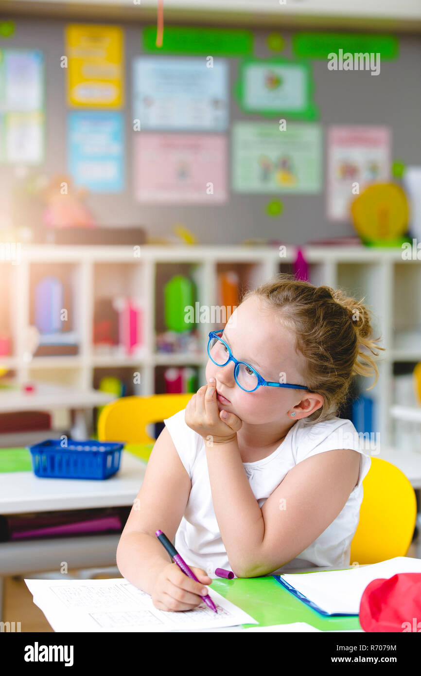 Children school writing eyeglasses hi-res stock photography and images ...