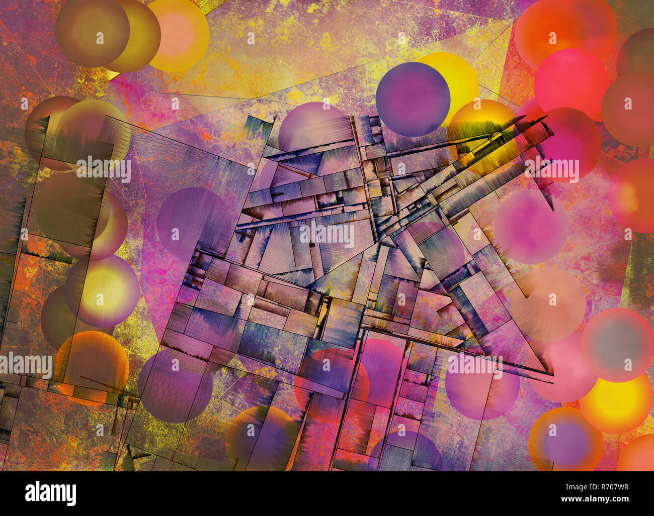 Composition with rectangles and circles hi-res stock photography and ...