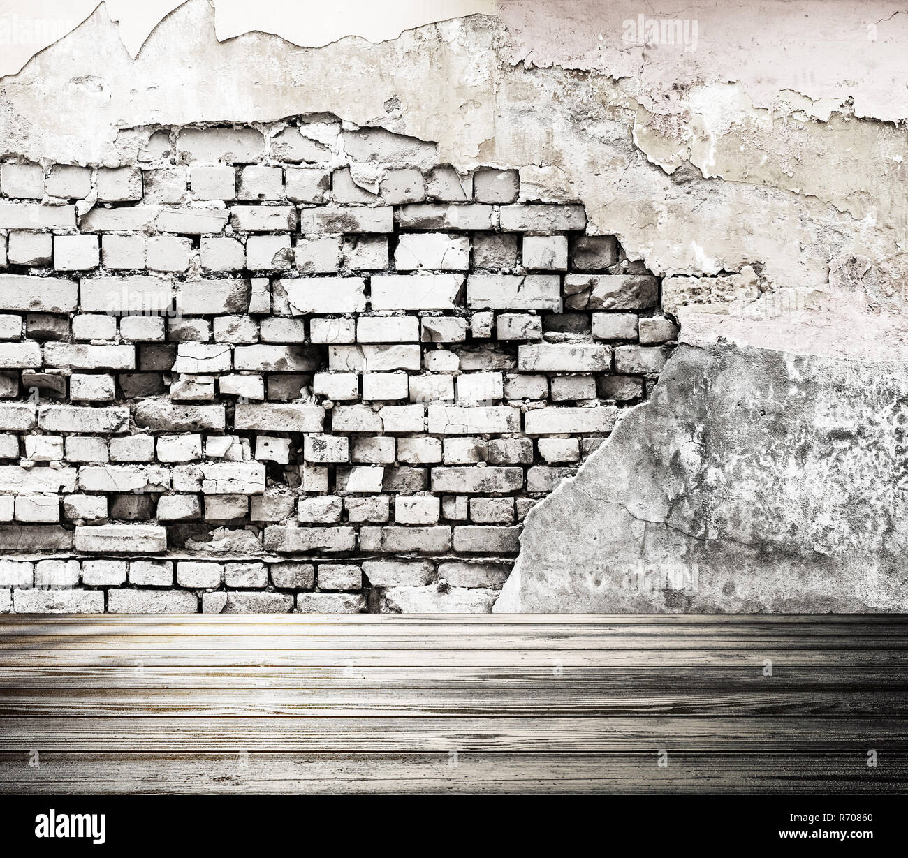 Interior old wall. 3d rendering Stock Photo - Alamy