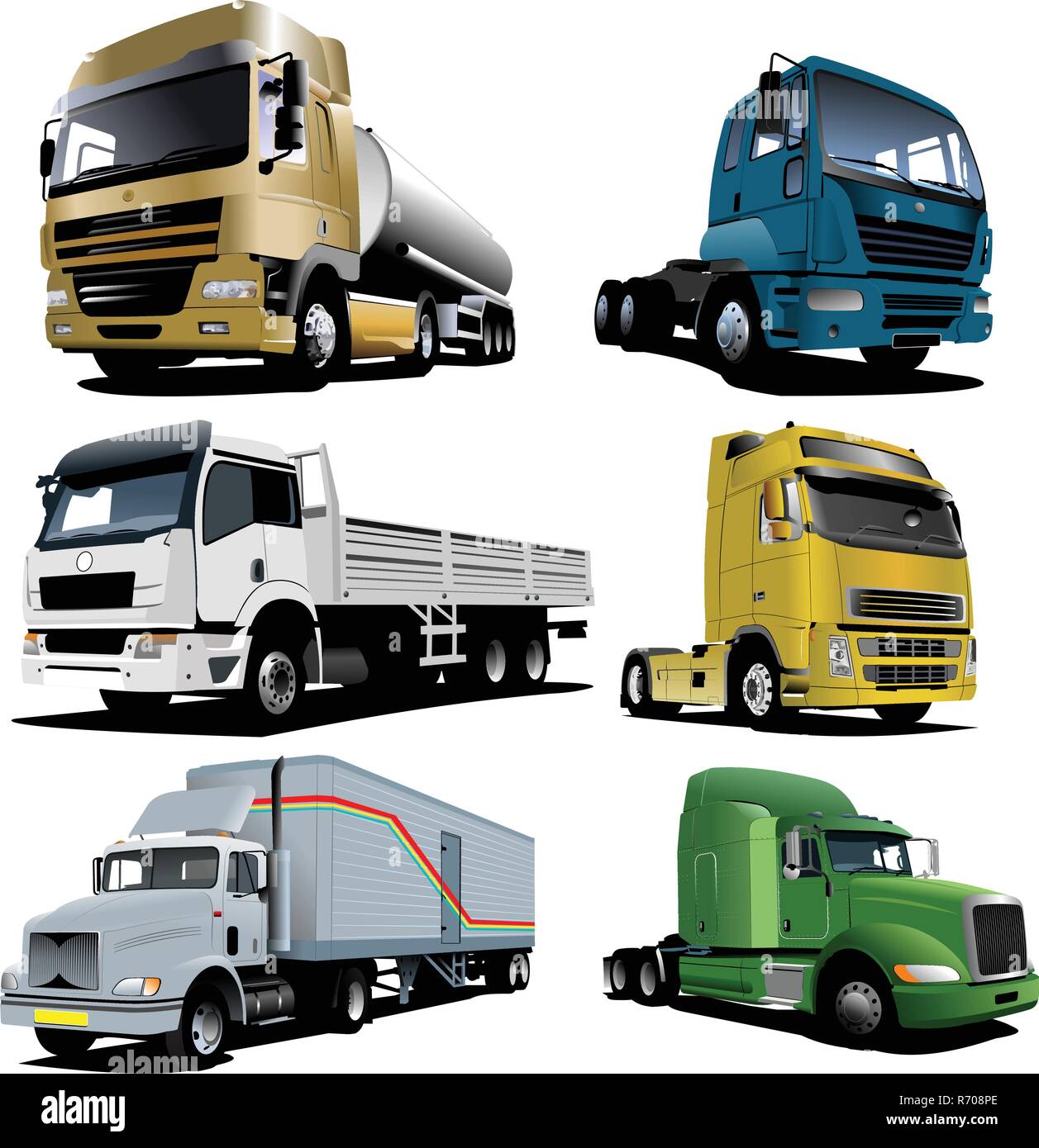 Open trucks Stock Vector Images - Alamy