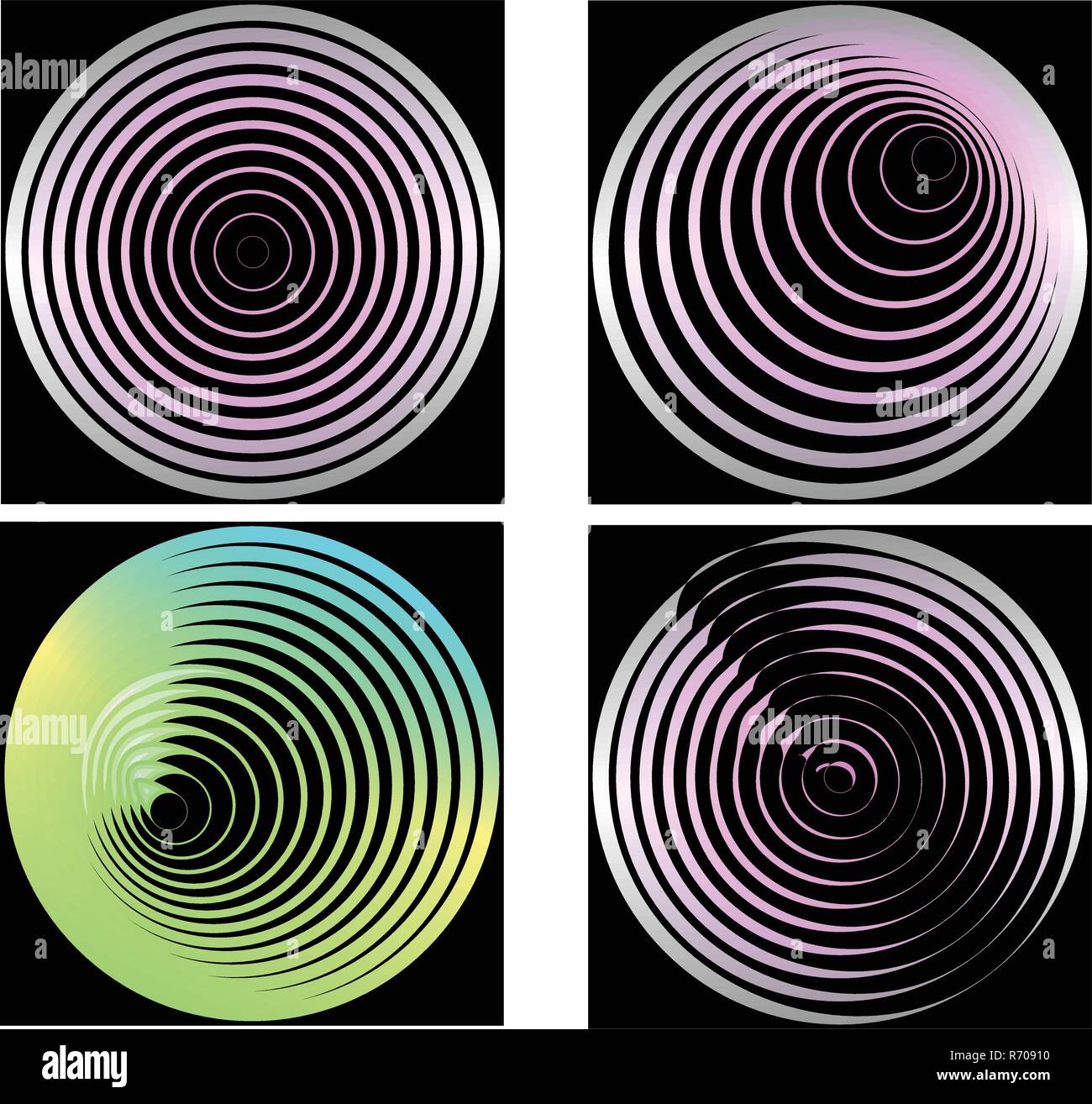 Set of abstract circles. Vector illustration Stock Vector Image & Art ...