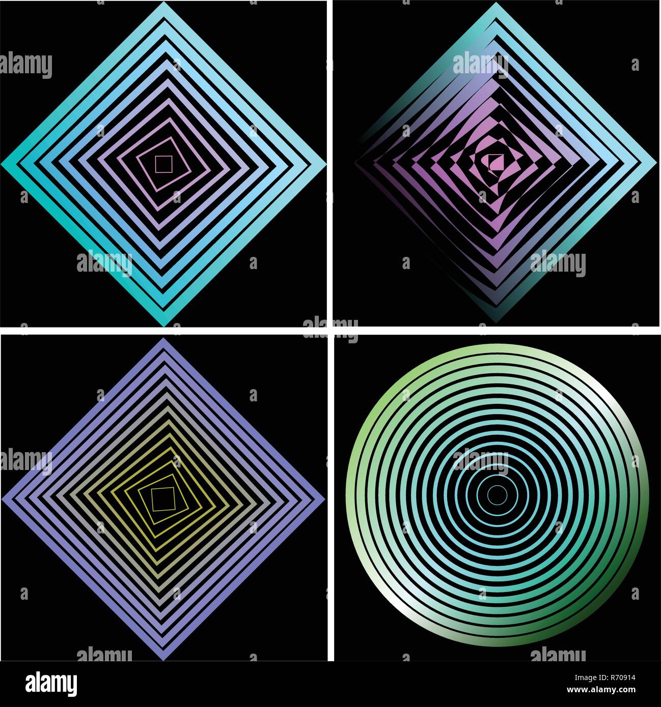 Set of abstract design elements. Vector illustration Stock Vector Image ...