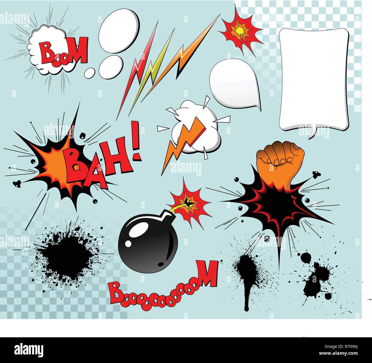 Big set of comic elements for your design Stock Vector Image & Art - Alamy