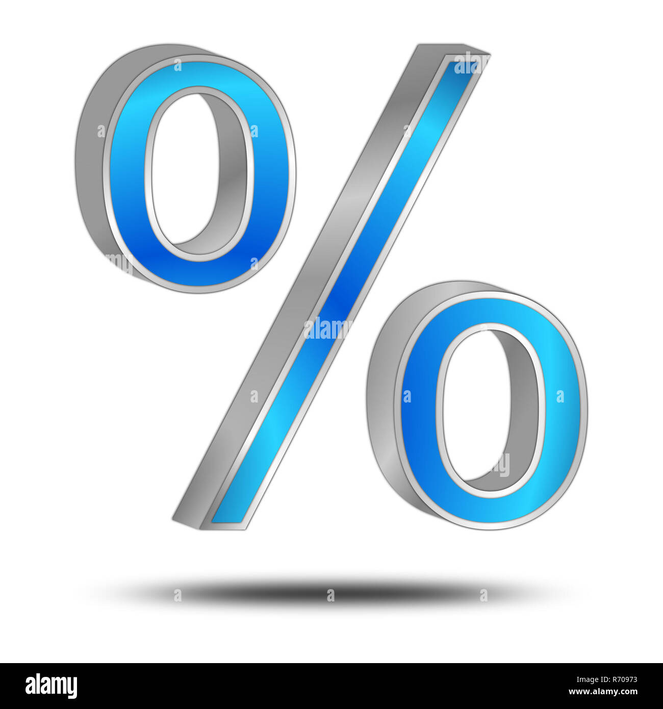 blue Discount Symbol - 3D illustration Stock Photo - Alamy