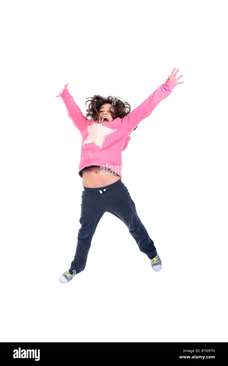 Happy laughing kids student girls Cut Out Stock Images & Pictures - Alamy