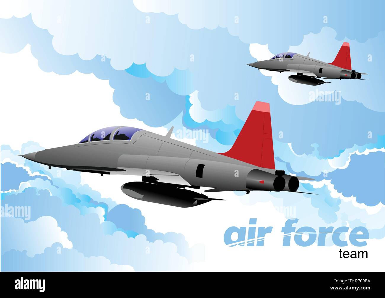 Air force team. Vector illustration Stock Vector Image & Art - Alamy