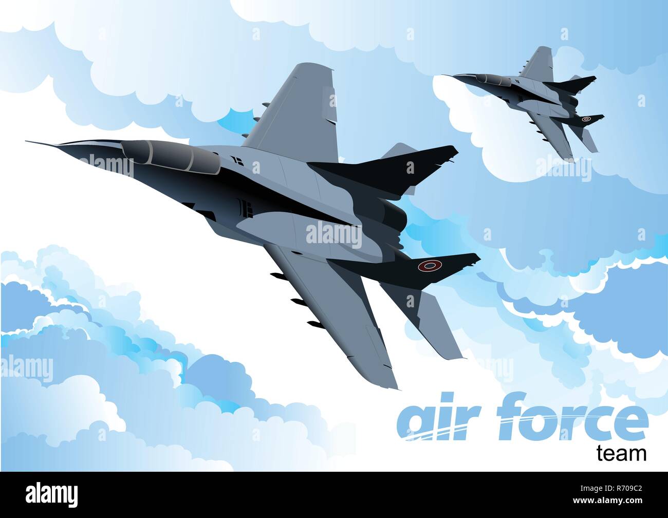 Air force team. Vector illustration Stock Vector Image & Art - Alamy