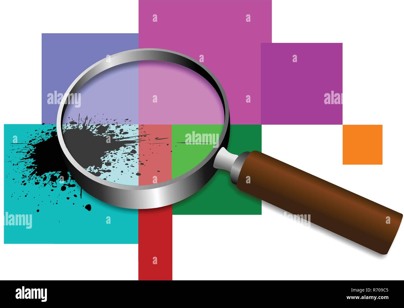 Magnifying glass icon. Transparent inside. Eps 10 vector Stock Vector ...