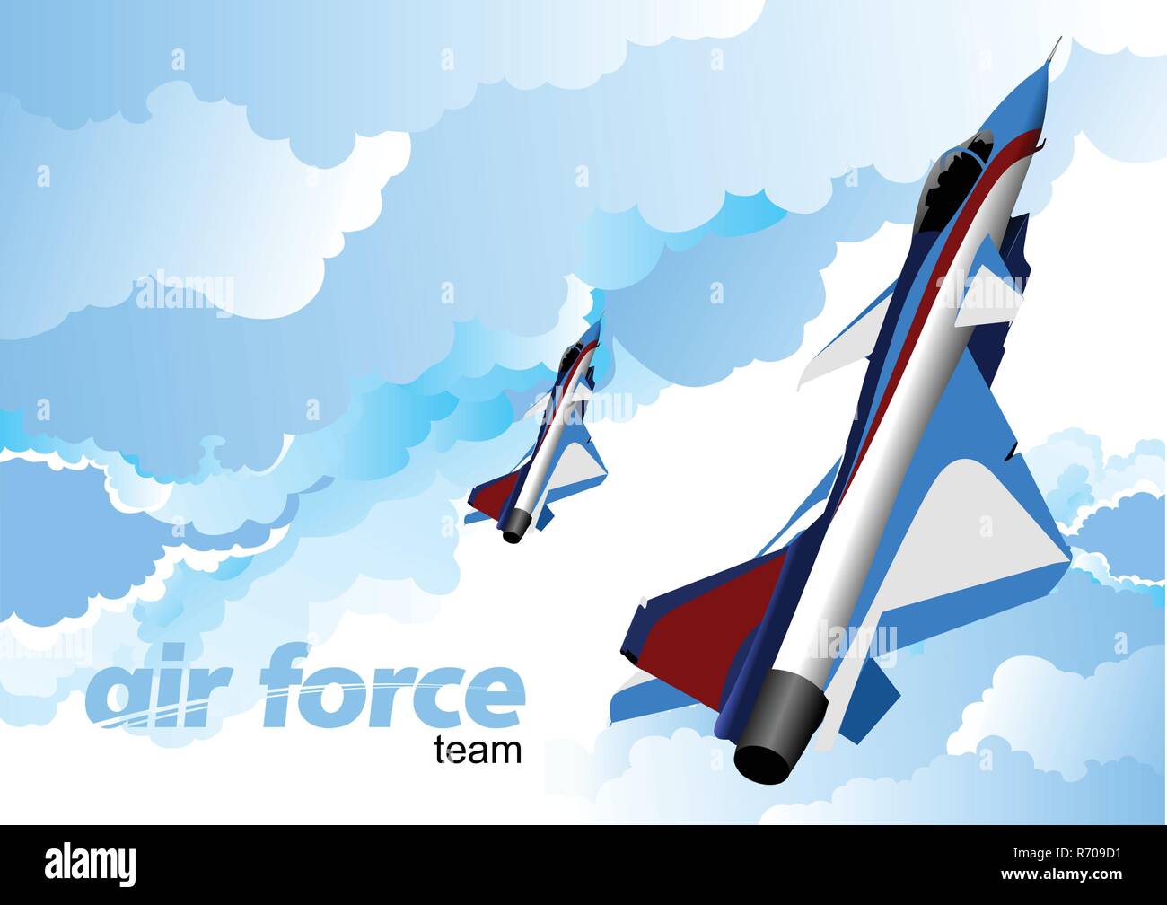 Sky team aircraft Stock Vector Images - Alamy