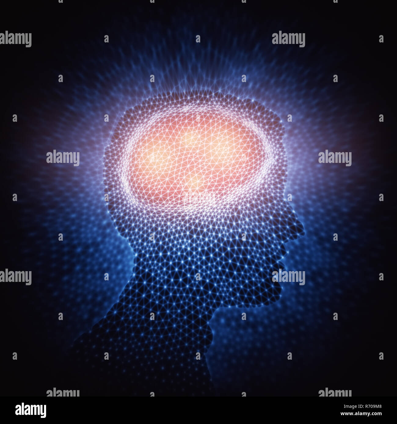 Human Brain Power Connections Stock Photo - Alamy