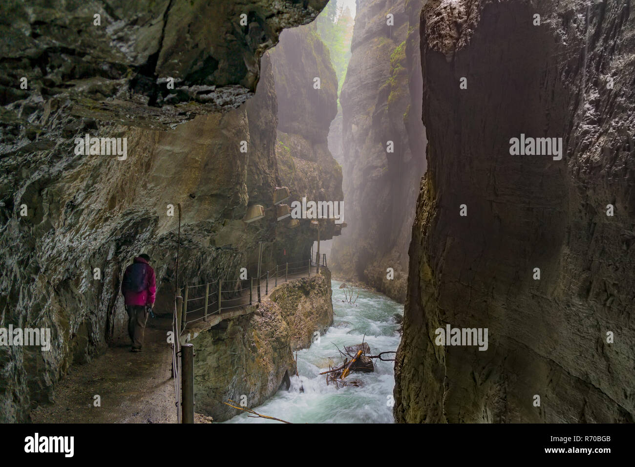 hike through the partnachklamm Stock Photo - Alamy