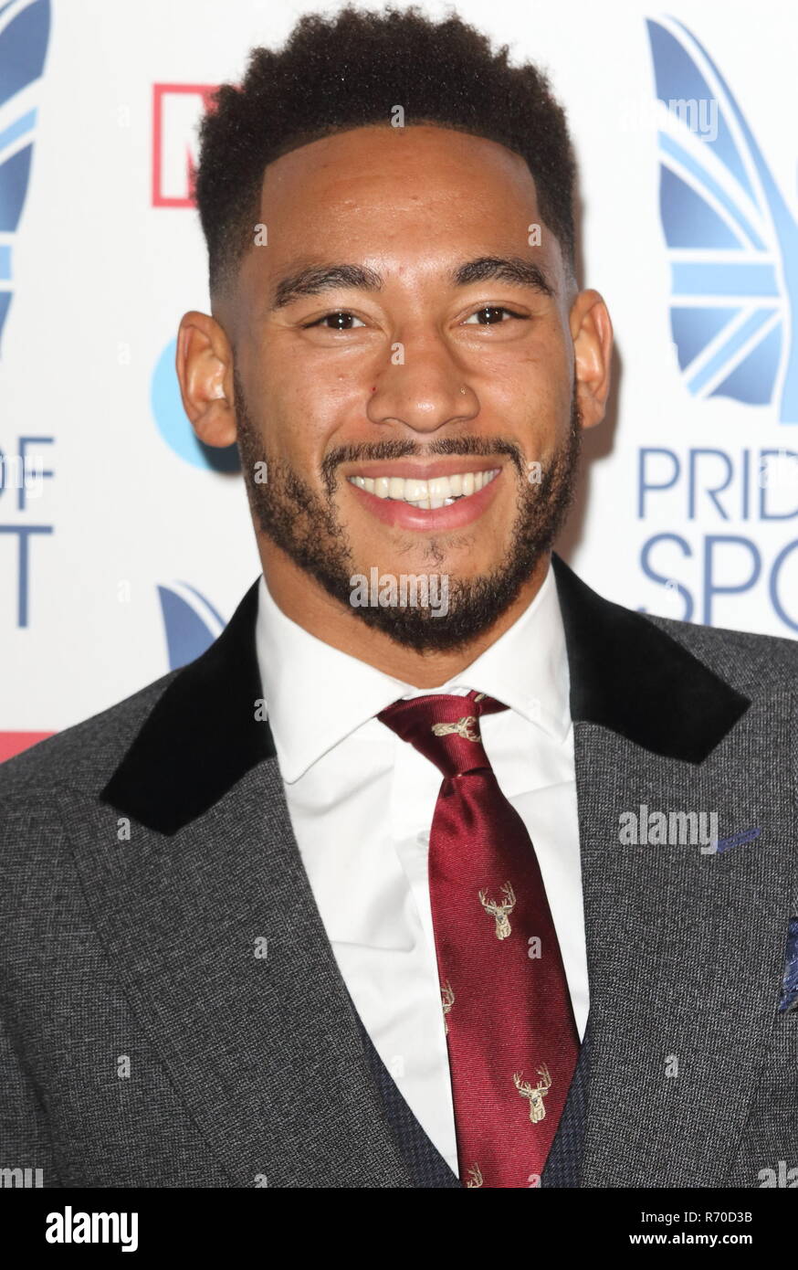 Josh Denzel at The Mirror Pride of Sport Awards at Grosvenor House in ...