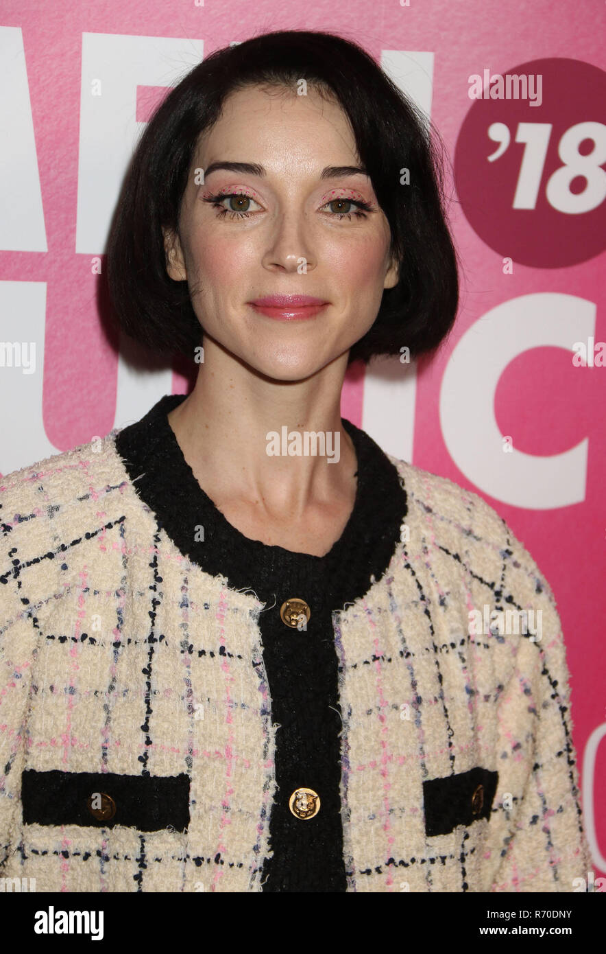 New York City, New York, USA. 6th Dec, 2018. Singer ST. VINCENT attends ...