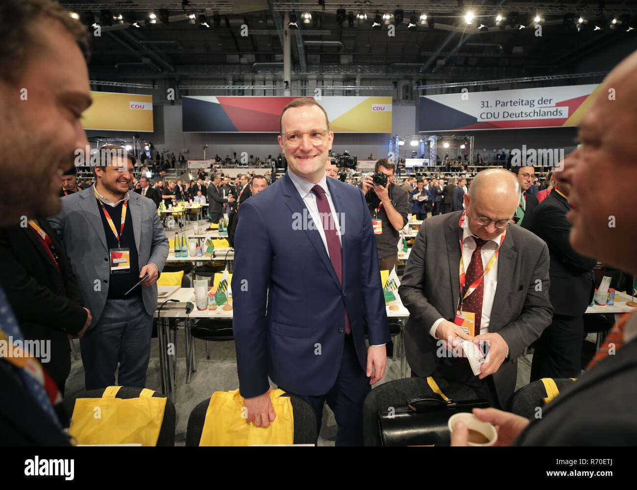 Hamburg, Germany. 07th Dec, 2018. The candidate for CDU party chair ...