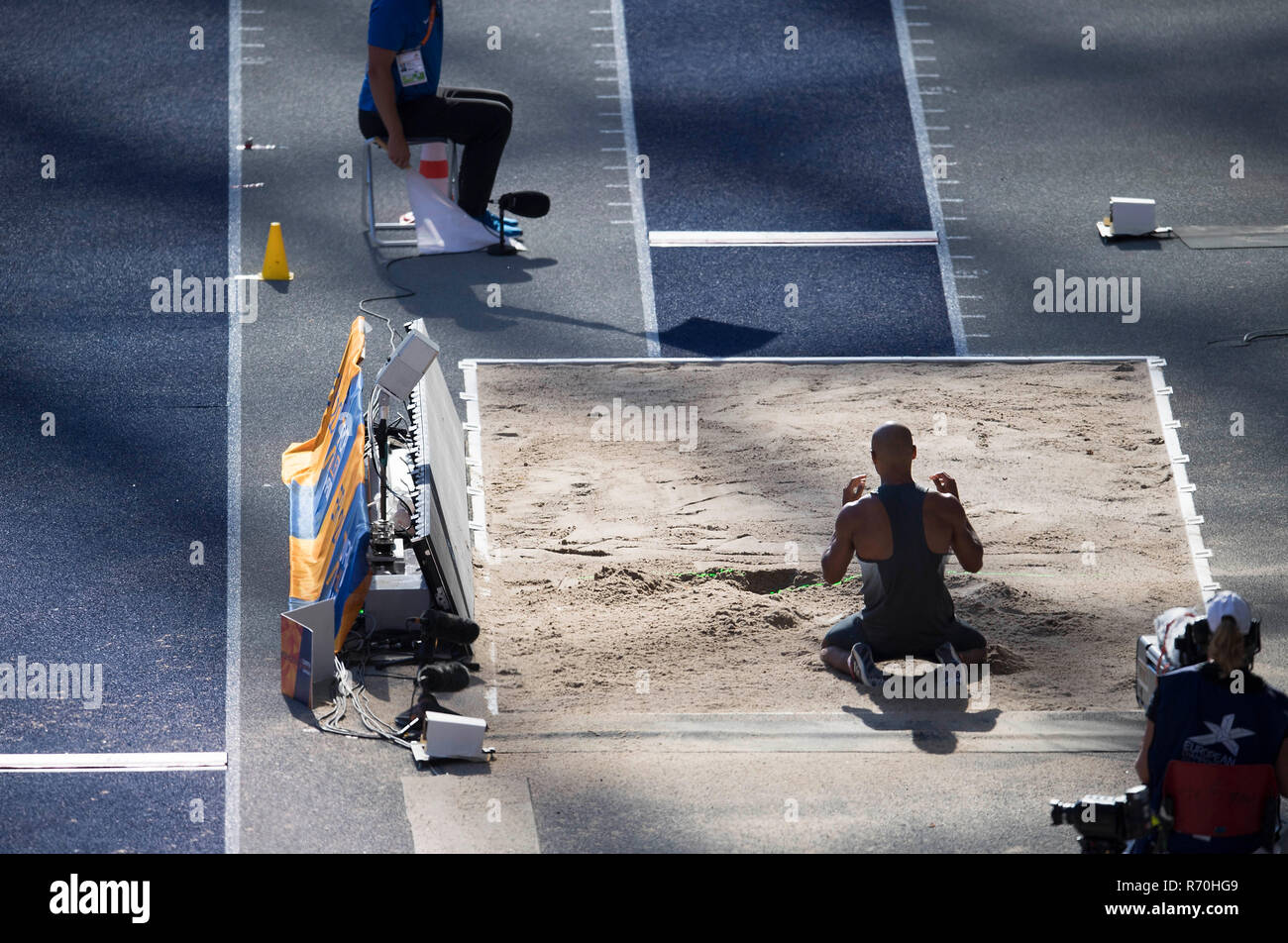 Feature, Julian HOWARD, Germany, disappointed, qualification long jump ...