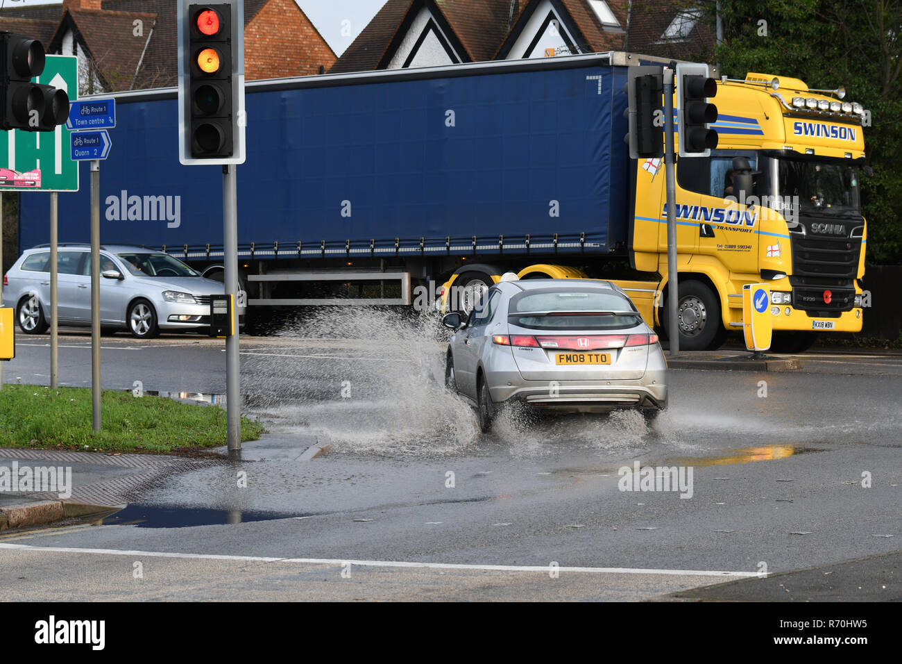 Loughborough, Leicestershire, UK. 7th Dec, 2018. UK Weather: Flooding ...