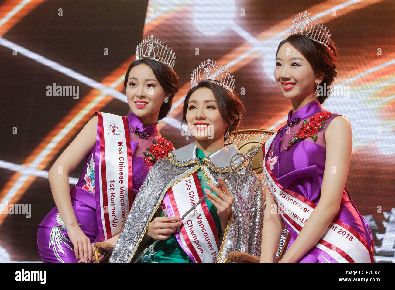 Vancouver, Canada. 6th Dec, 2018. Miss Chinese Vancouver Pageant 2018 ...