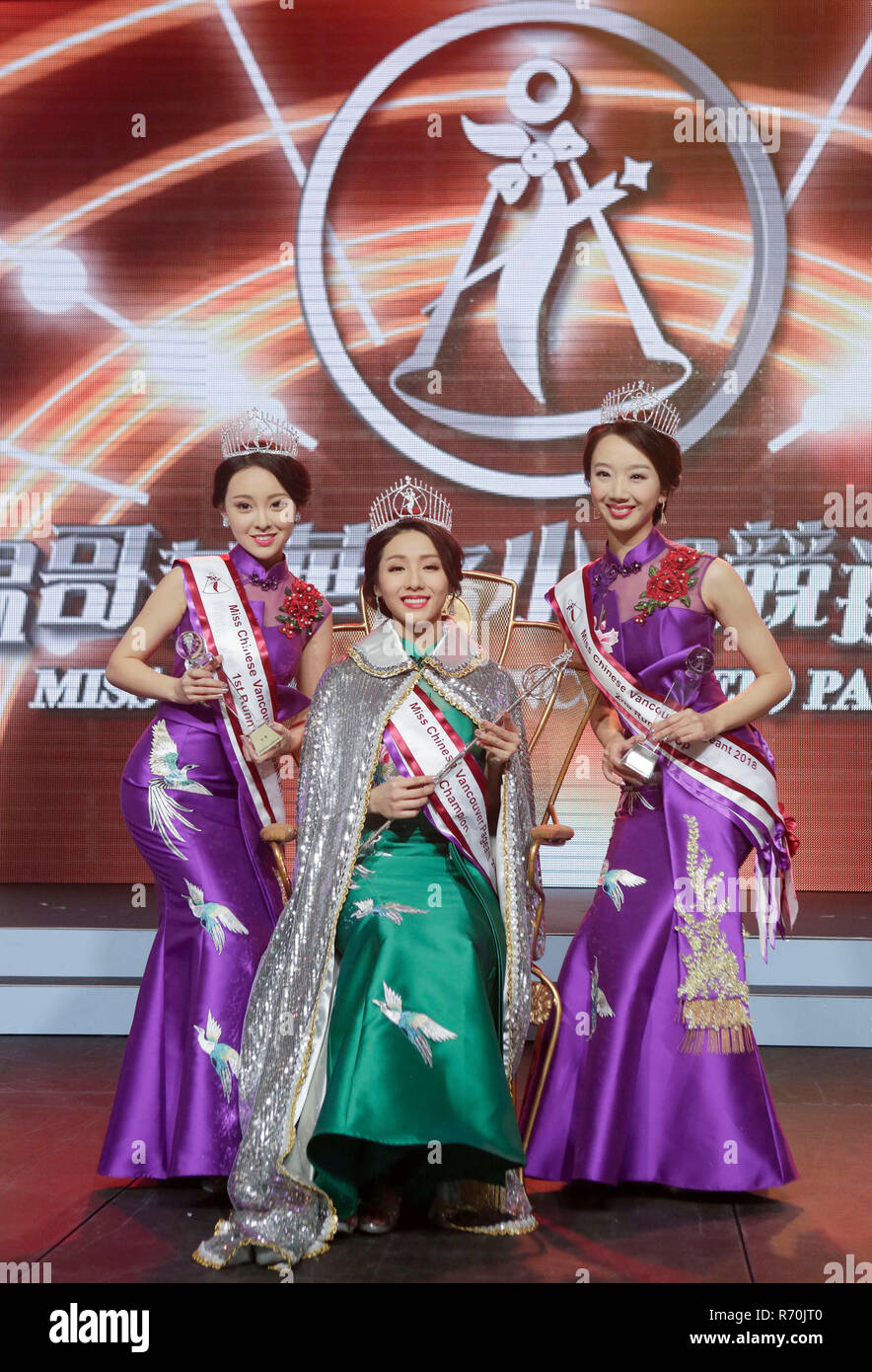 Vancouver, Canada. 6th Dec, 2018. Miss Chinese Vancouver Pageant 2018 ...