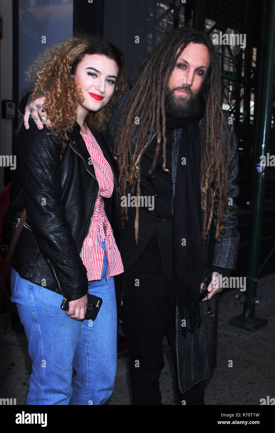 New York, NY, USA. 07th Dec, 2018. Jennea Welch and Brian Welch at ...