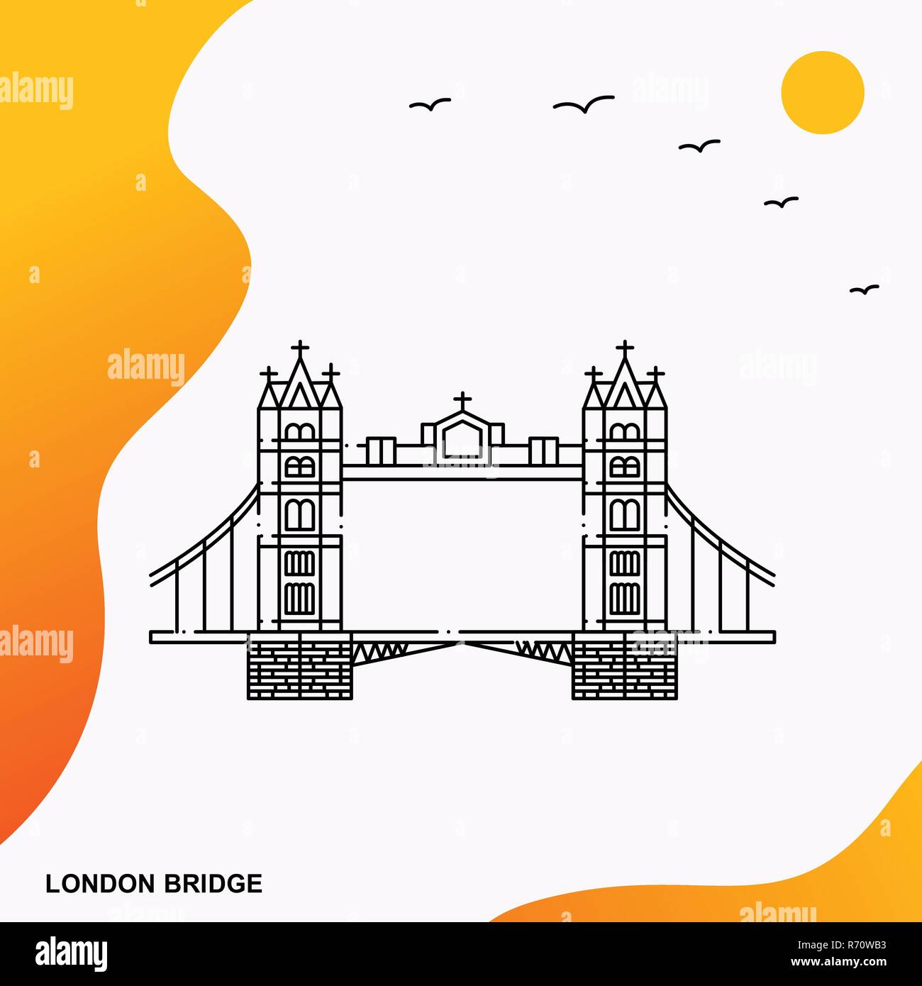 London bridge illustration clouds hi-res stock photography and images ...