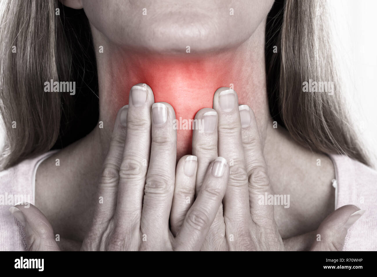 Human thyroid pain hi-res stock photography and images - Alamy