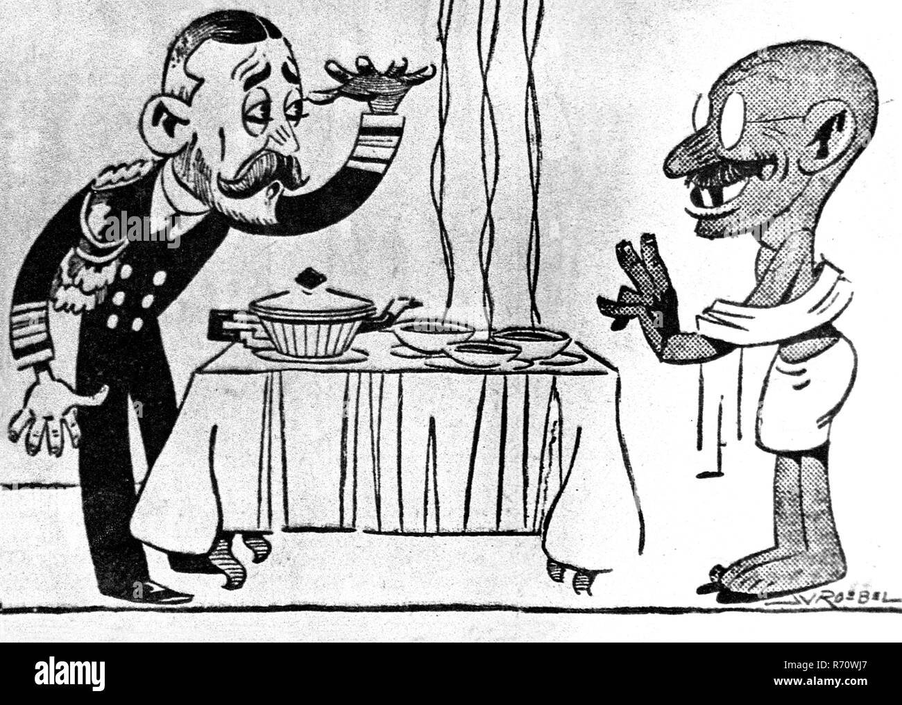 Mahatma gandhi cartoon hi-res stock photography and images - Alamy