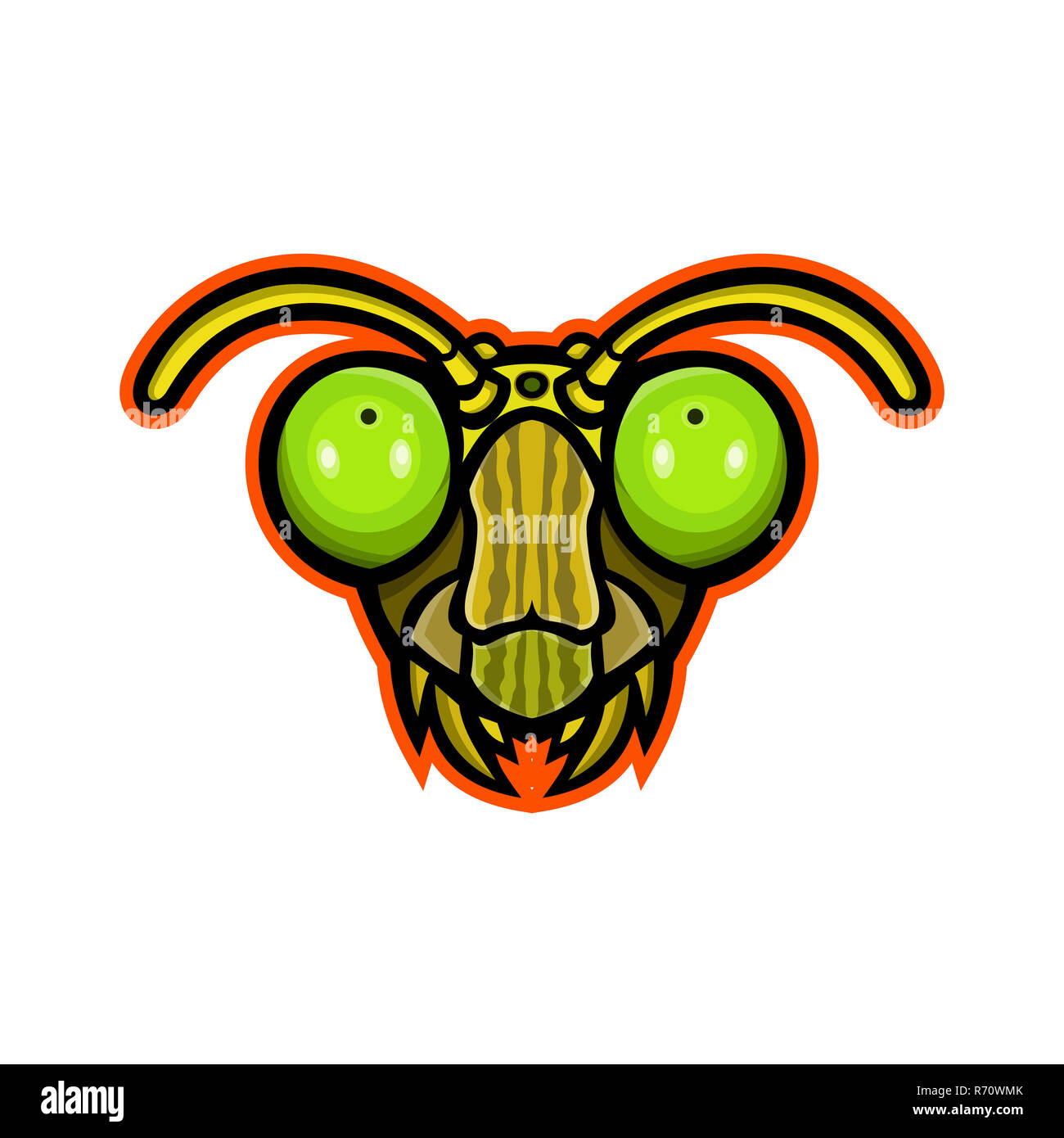Mantis head logo hi-res stock photography and images - Alamy
