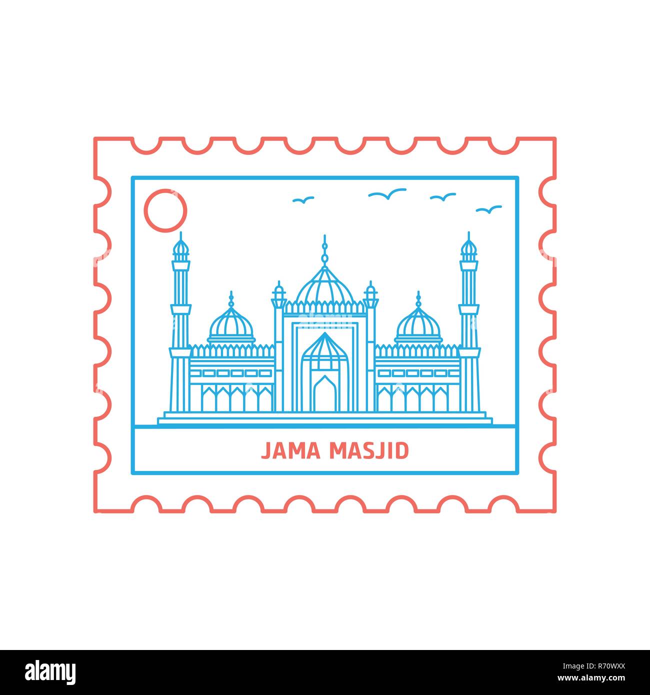 Red jama masjid mosque Cut Out Stock Images & Pictures - Alamy