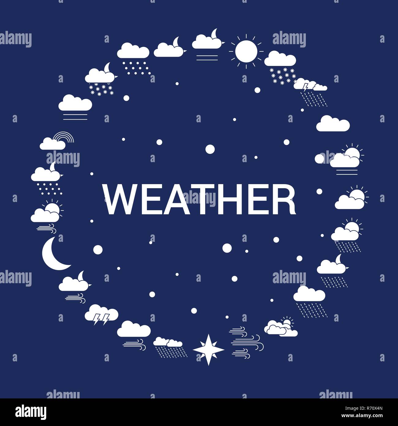 Creative Weather icon Background Stock Vector Image & Art - Alamy
