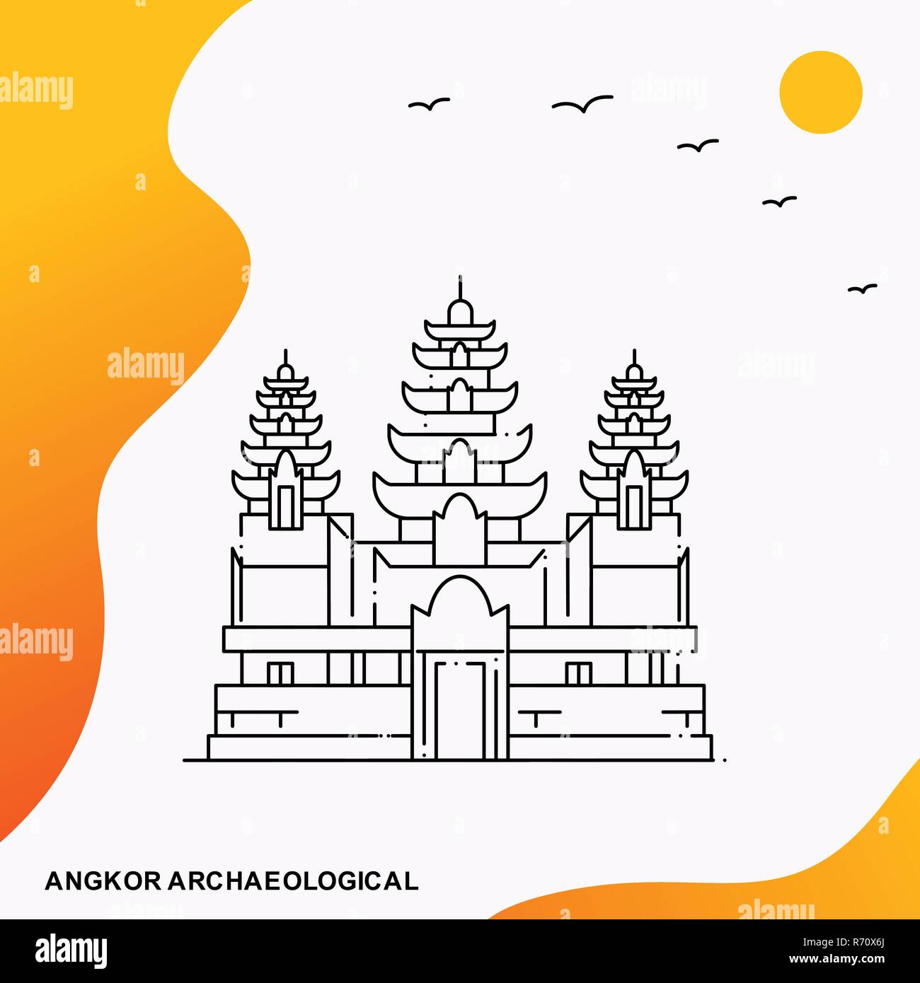 Statues angkor Stock Vector Images - Alamy