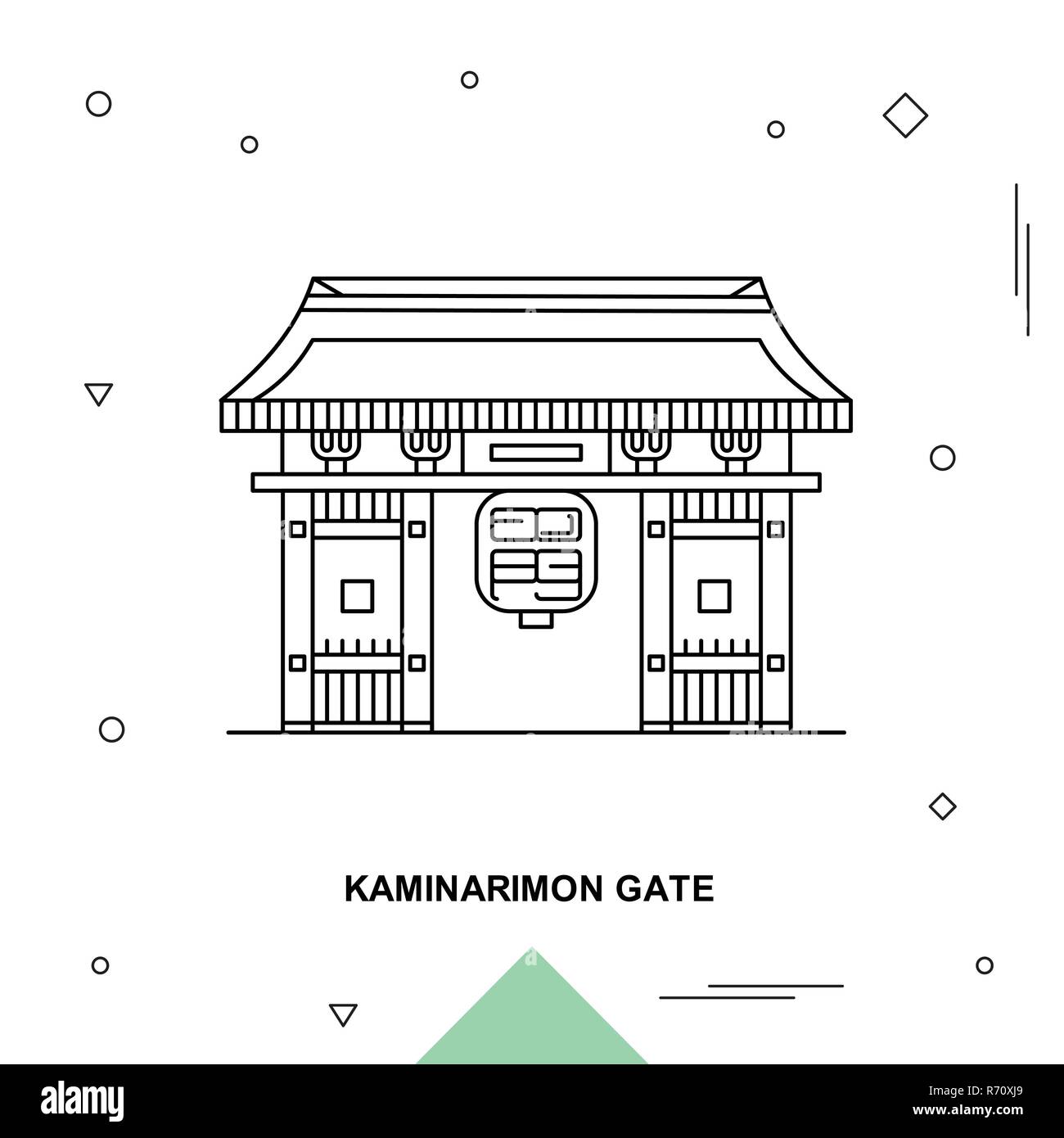 Tokyo asakusa kannon temple Stock Vector Images - Alamy