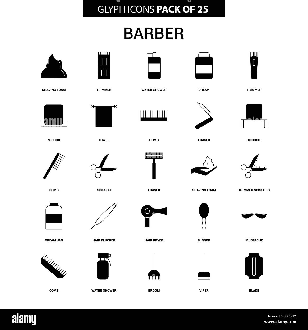 Barbers hair trimmer Stock Vector Images - Alamy