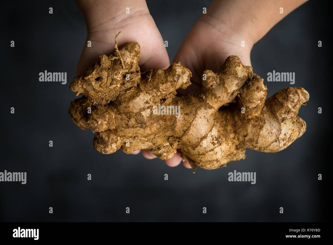 Top view man hands seasoning hi-res stock photography and images - Alamy