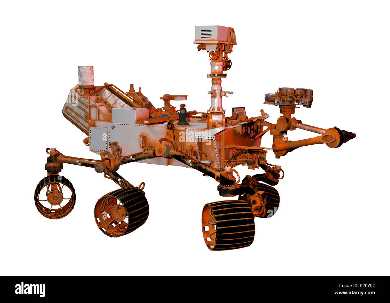 Curiosity rover on mars Cut Out Stock Images & Pictures - Alamy