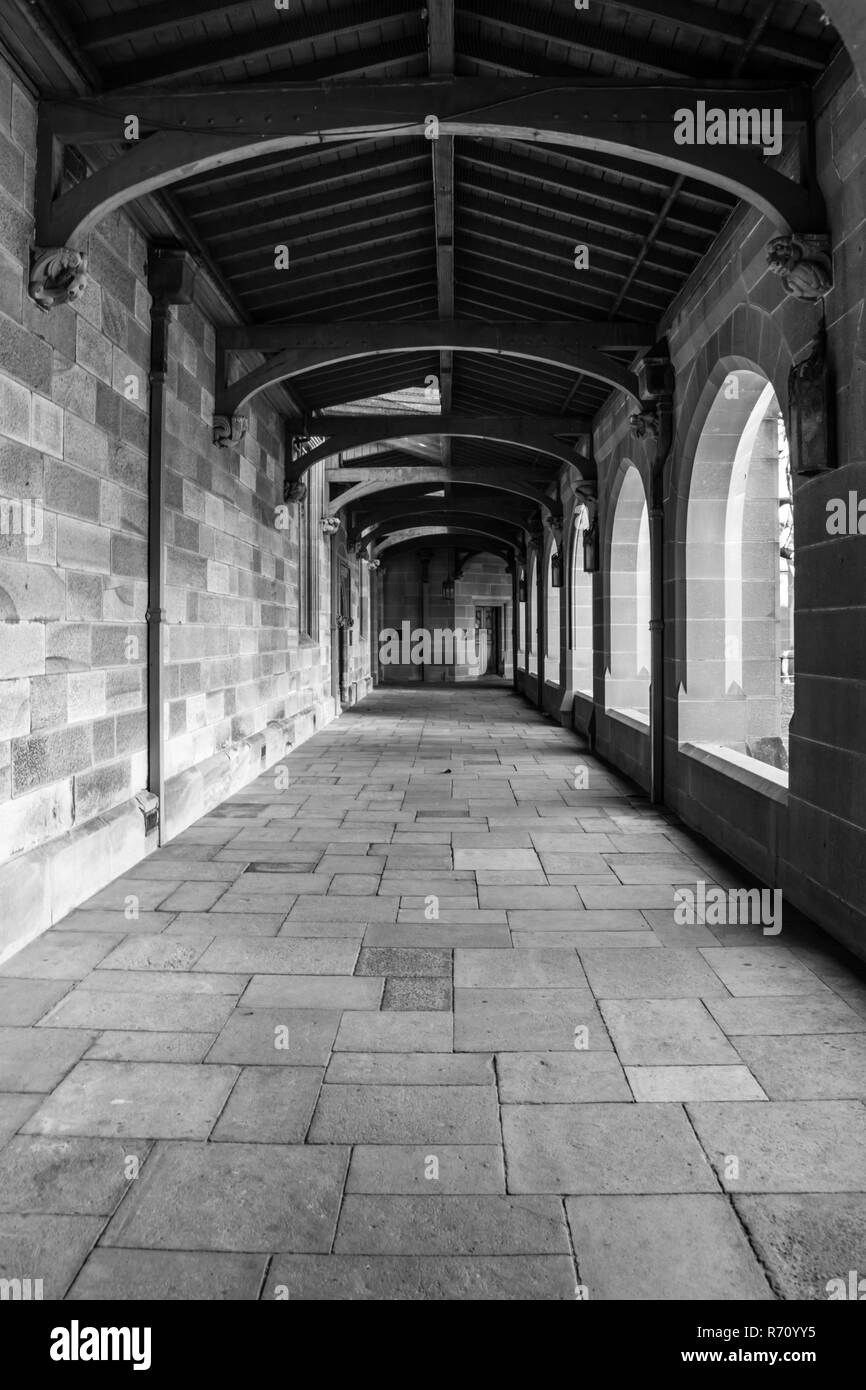 View down the grand hall Stock Photo - Alamy