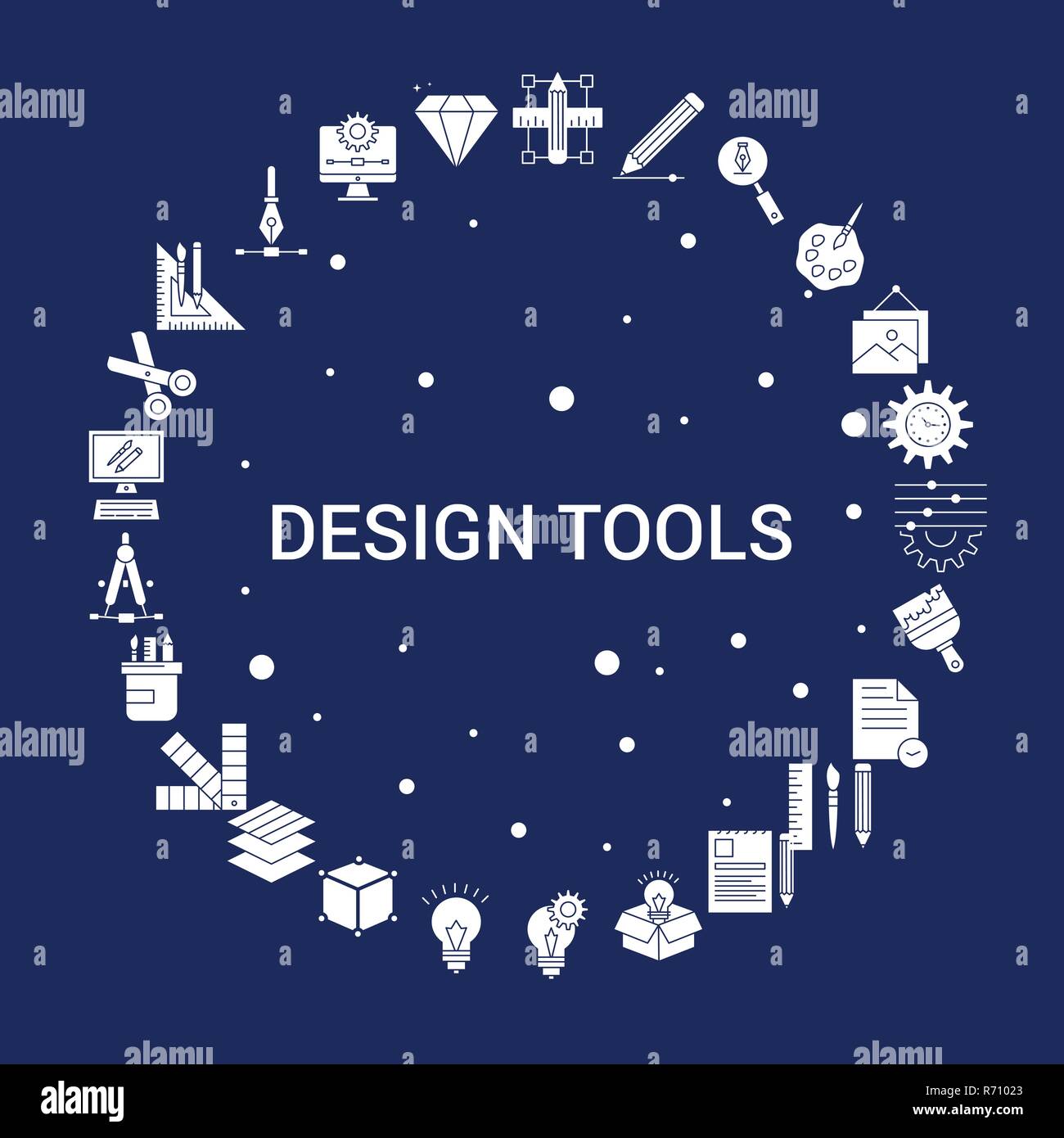 Creative Design Tools icon Background Stock Vector Image & Art - Alamy