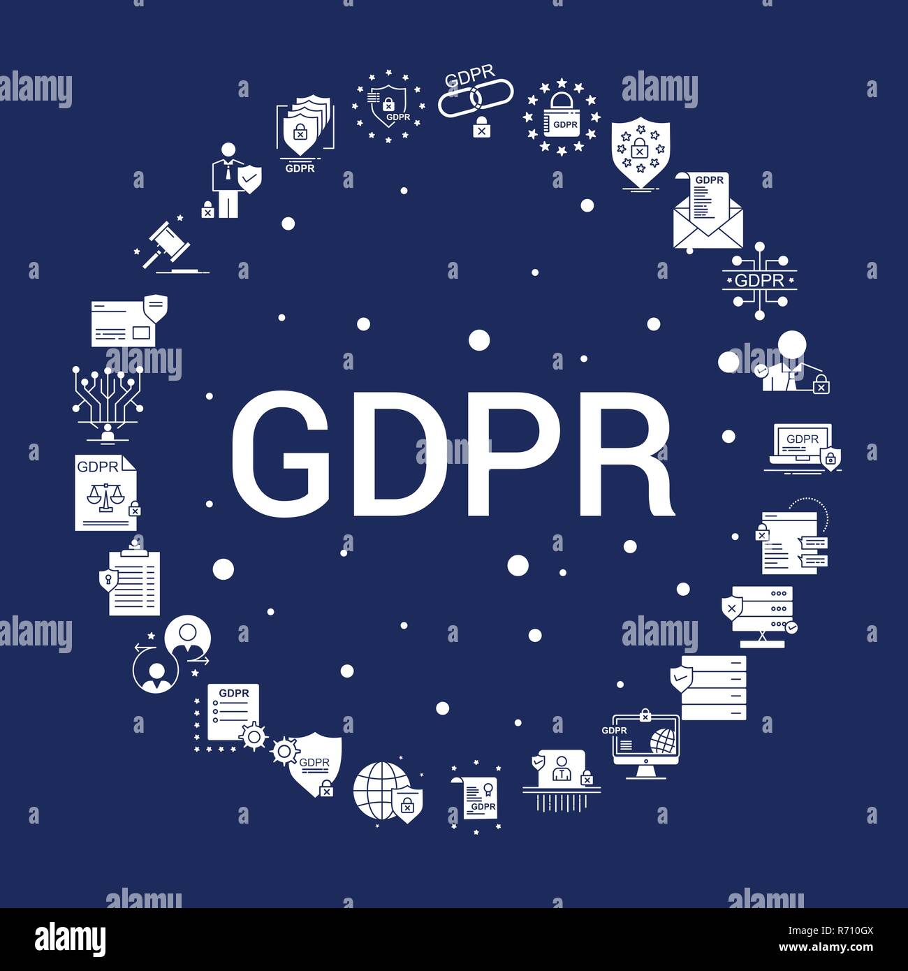 Gdpr site Stock Vector Images - Alamy
