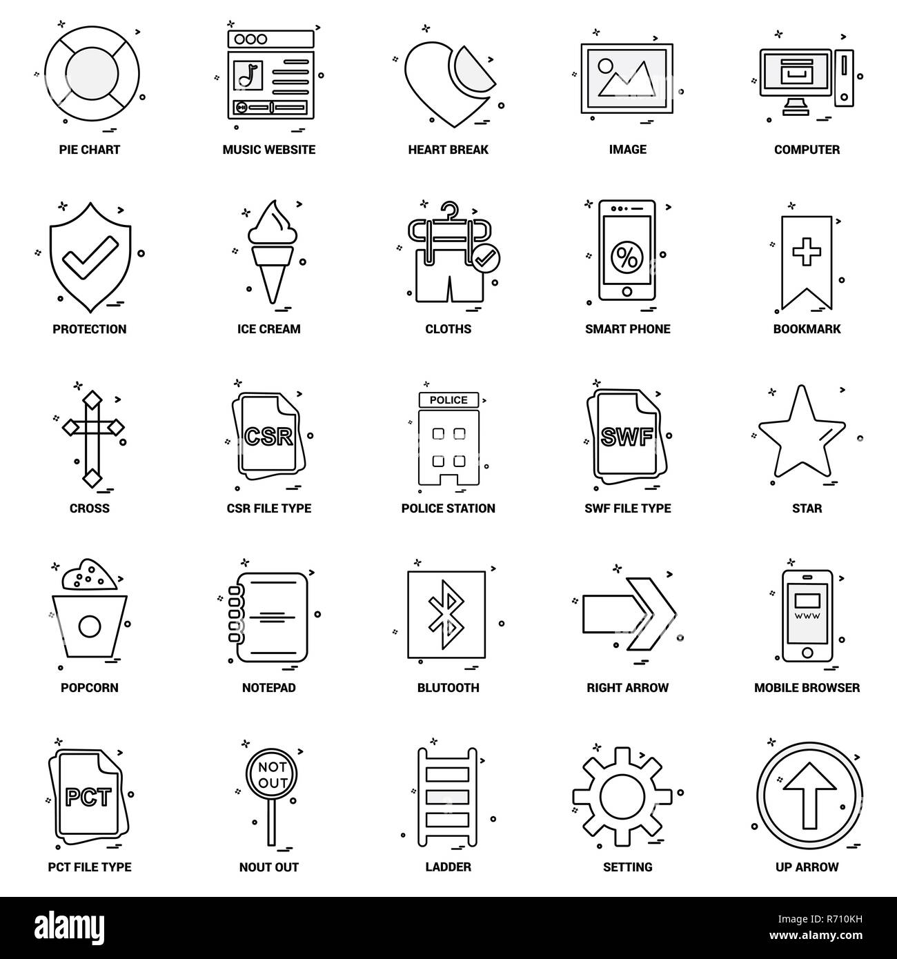 Setting up type Stock Vector Images - Alamy