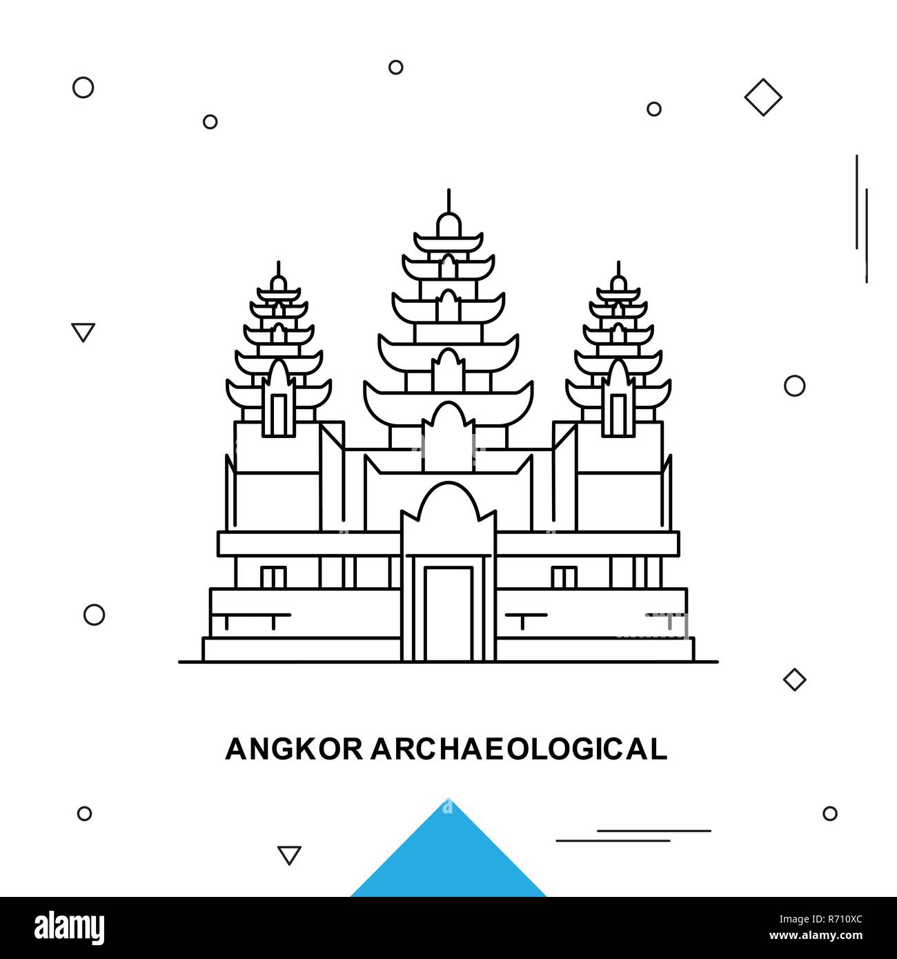 Angkor monuments Stock Vector Images - Alamy