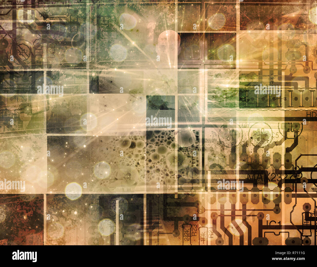 Abstract composition. Circuit Motherboard Technology Stock Photo - Alamy